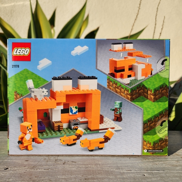 Lego | Toys | New Lego Minecraft Fox Lodge House 2178 Drowned Zombie ...
